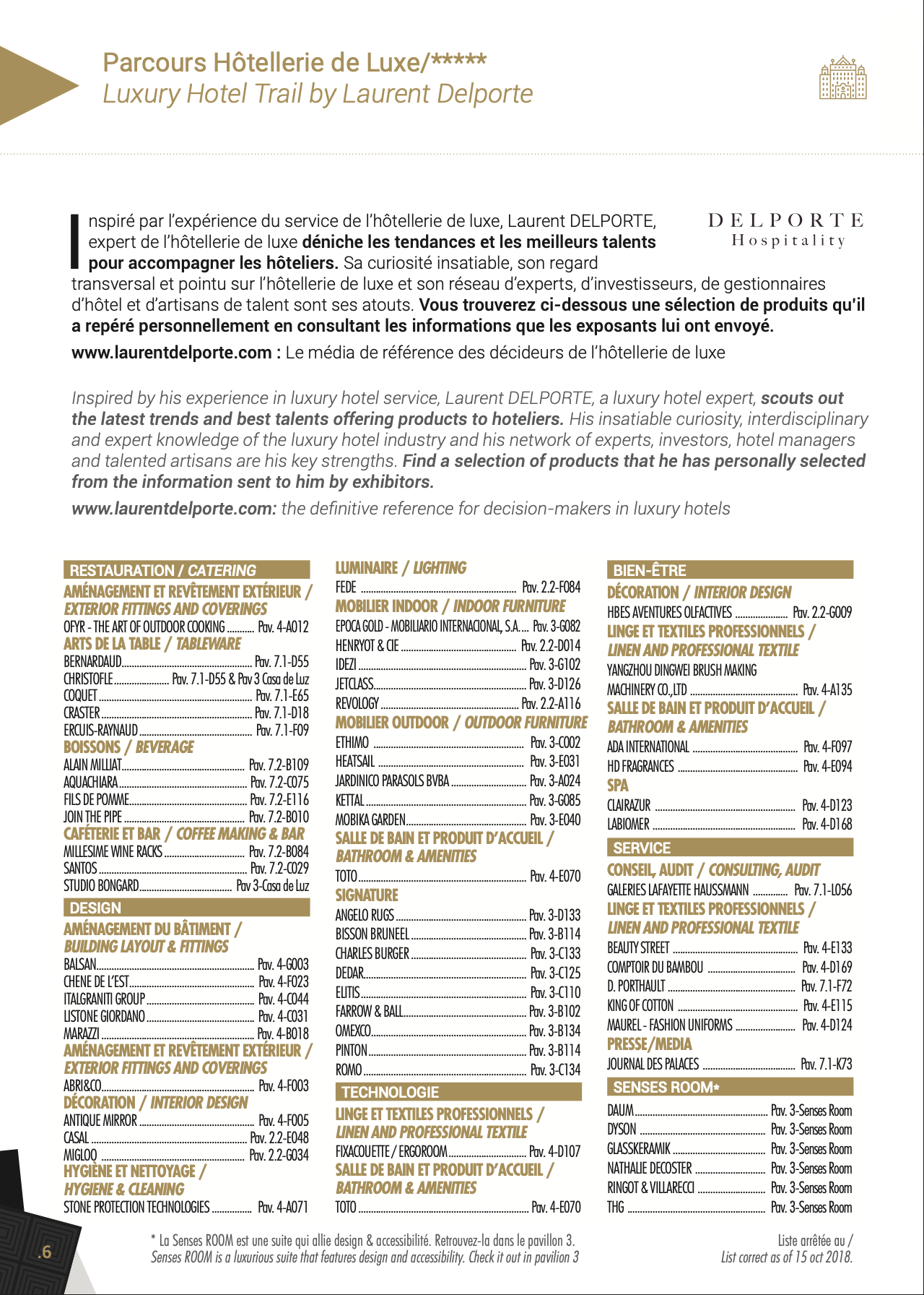 Parcours luxe EQUIPHOTEL by DELPORTE HOSPITALITY - DELPORTE Hospitality ...